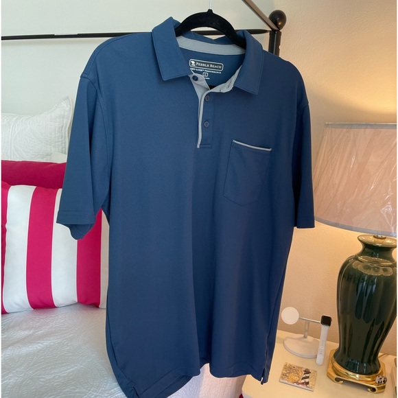 Pebble Beach | Shirts | Sharp Pebble Beach Golf Shirt Dry Luxe ...